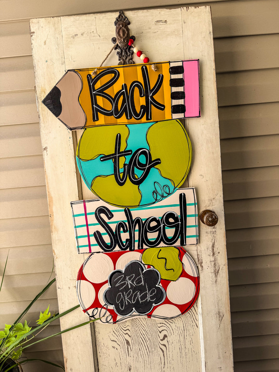 Back to school Digital Template – Doodle Dots